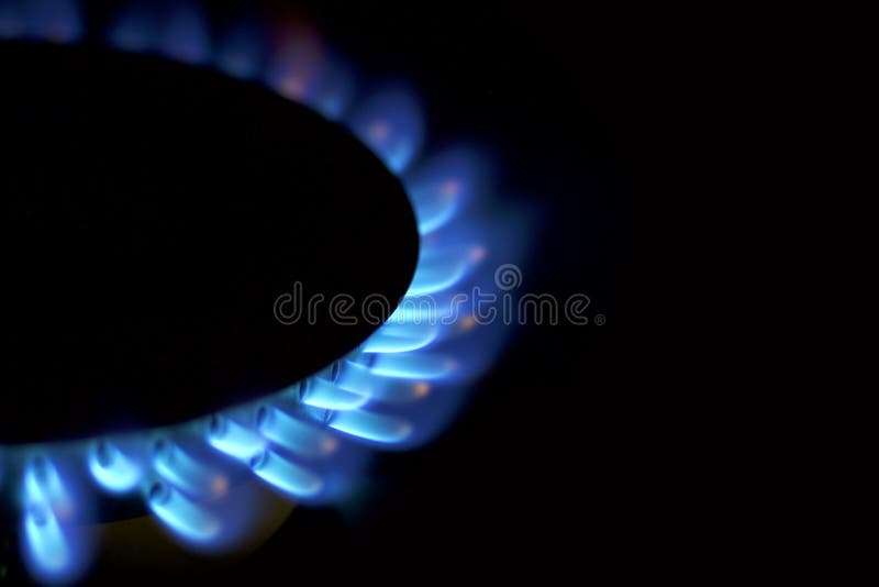Natural gas blue flames stock photo. Image of background - 76871008