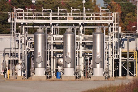 Natural Gas Distribution Center Stock Photo - Image of construction ...