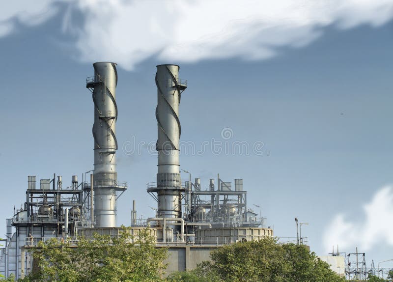 Natural gas factory stock image. Image of generate, refinery - 24777391