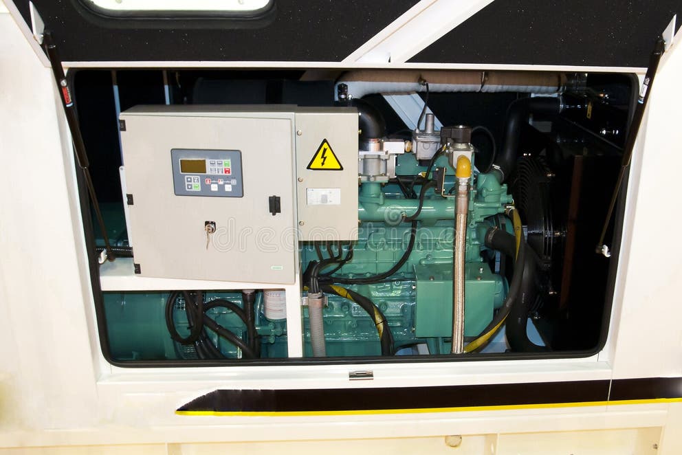 Natural Gas Generator stock photo. Image of electrical - 91457208