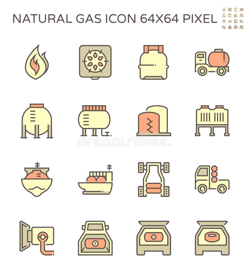 Natural gas icon stock vector. Illustration of flammable - 94122841