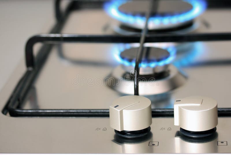 Natural Gas Kitchen Appliance Stock Image - Image of appliance, range ...