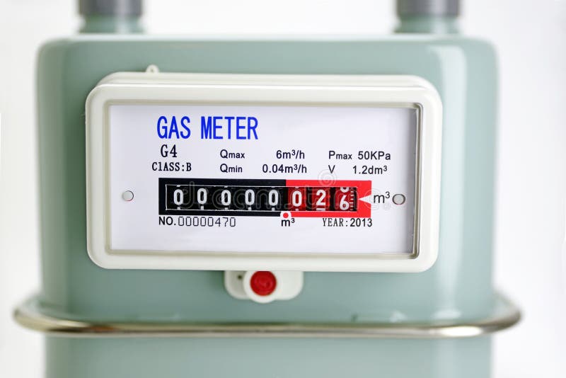 Natural Gas meter close up stock image. Image of gauge - 35504419