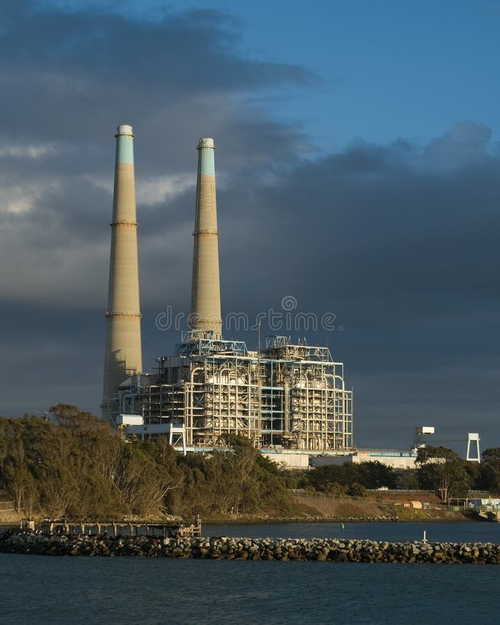 Natural Gas Power Plant stock photo. Image of clouds, gasses - 6866990