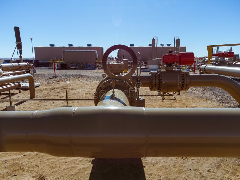 Natural Gas Processing Equipment Stock Image - Image of methane ...