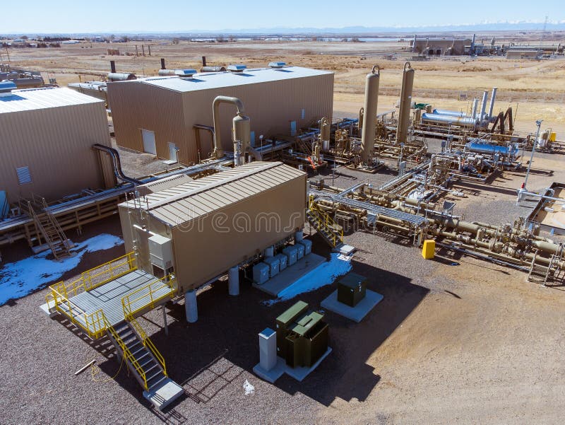 Natural Gas Processing Facility Stock Image - Image of colorado ...