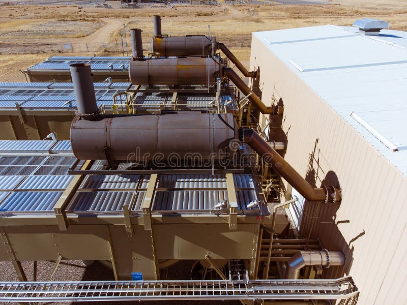 Natural Gas Processing Facility Stock Image - Image of scenery, plains ...