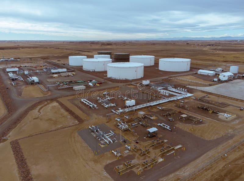 Natural Gas Processing Plant with Pipe Line Valves Stock Photo - Image ...