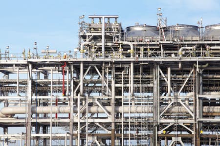 Natural Gas Processing Site Stock Photo - Image of environment, fossil ...