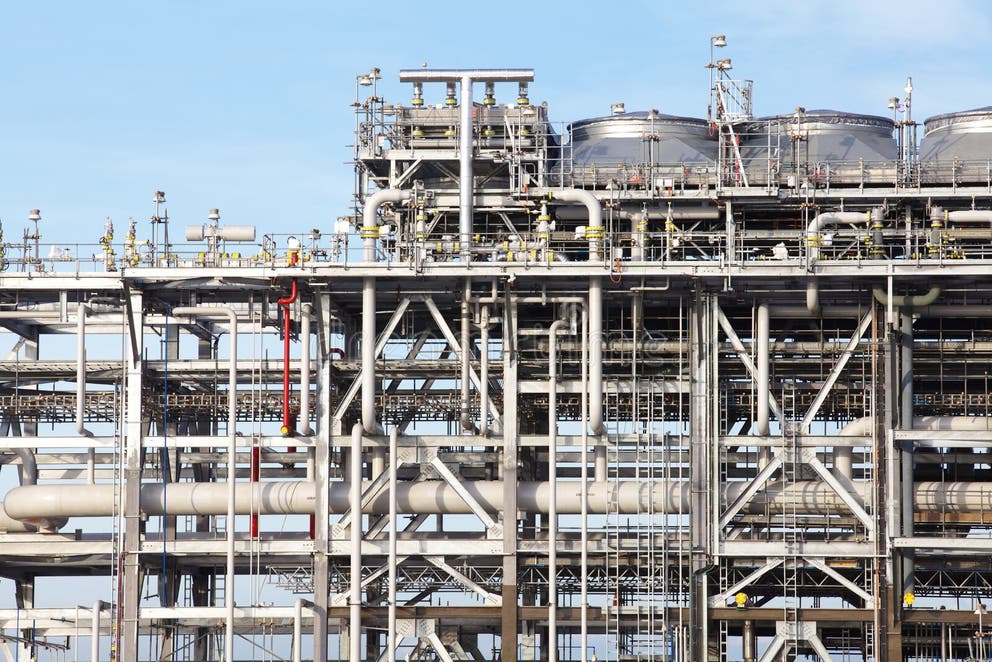 Natural Gas Processing Site Stock Photo - Image of environment, fossil ...