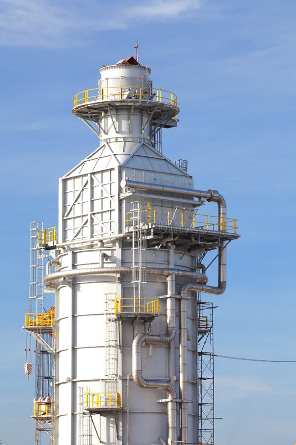 Natural Gas Processing Site Stock Image - Image of pollution ...