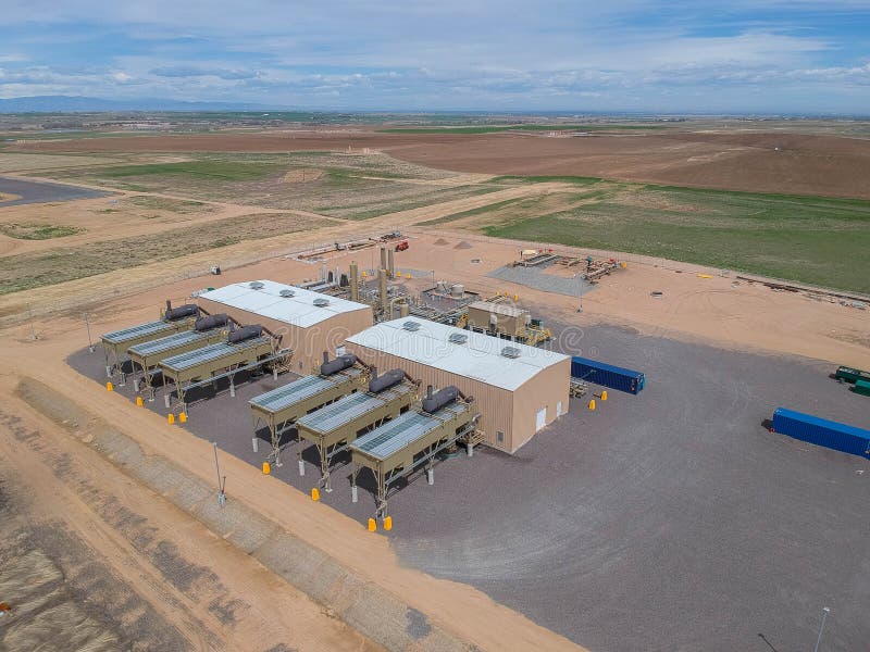 Natural Gas Processing and Storage Facility Stock Image - Image of ...