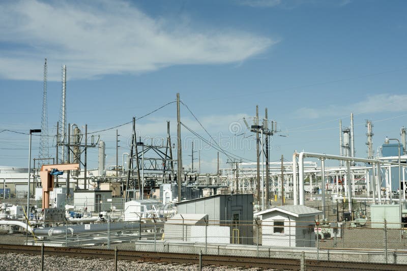 Natural Gas Refinery stock image. Image of energy, industrial - 41007055