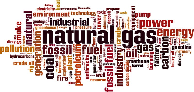 Natural gas word cloud stock vector. Illustration of climate - 170867881