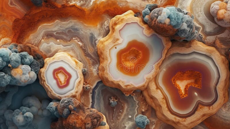 Natural Geode Stone Background. Generative AI Stock Illustration ...