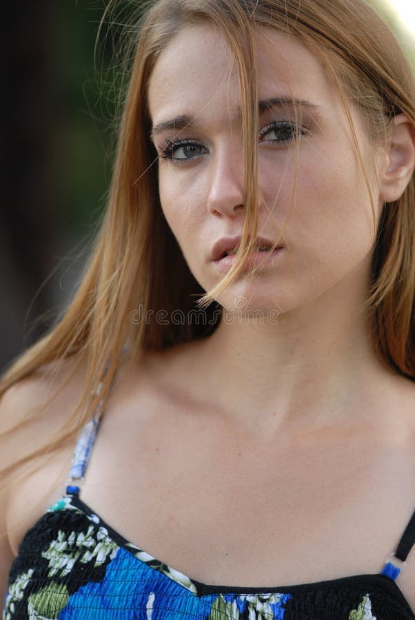 Natural Girl stock photo. Image of dress, teenager, female - 12275176