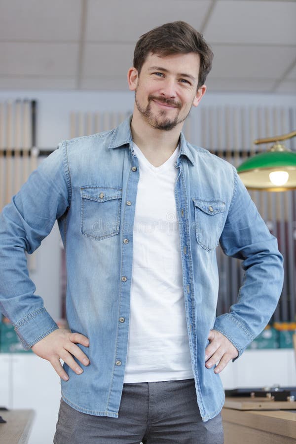Natural Good Looking Young Man Smiling Stock Image - Image of college ...