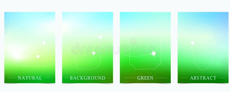 Natural Gradient Background with Sky and Grass Stock Vector ...