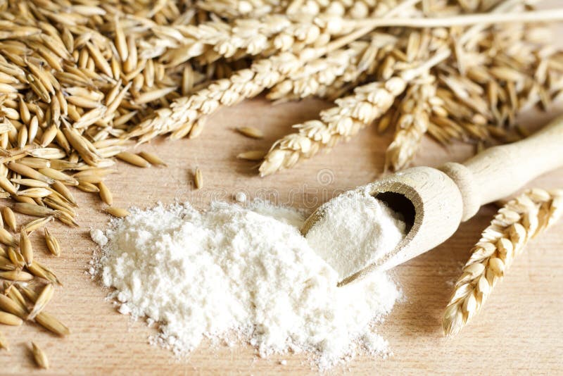 Grain, flour and wheat stock image. Image of close, natural - 22804869