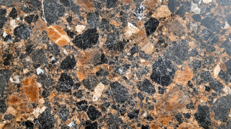 Natural Granite Surface Showcasing Unique Patterns and Textures in ...