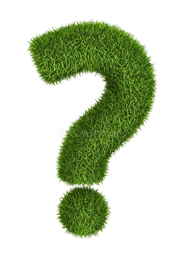 Natural Grass Question Mark Stock Illustration - Illustration of ...
