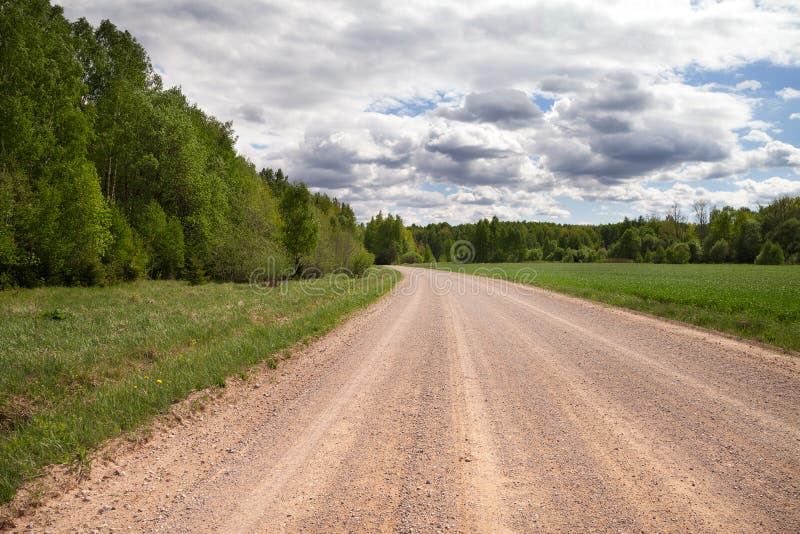 Natural gravel road stock image. Image of beautiful - 137176247