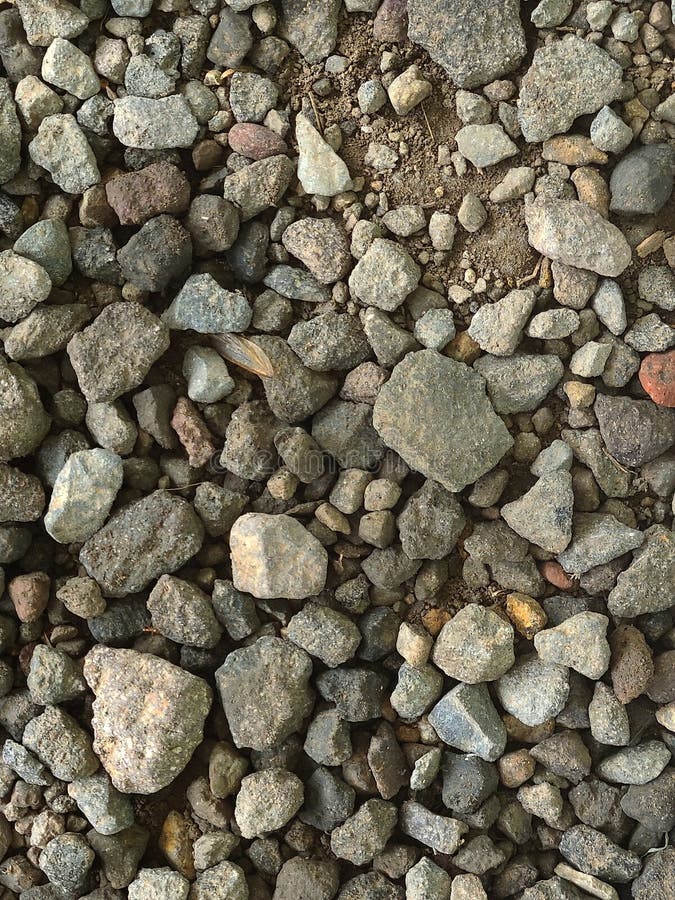 Natural Gravel and Stones on Earthy Surface Stock Photo - Image of ...