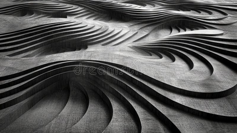 The Natural Gray and White Stone Has a Texture with Smooth Wavy ...