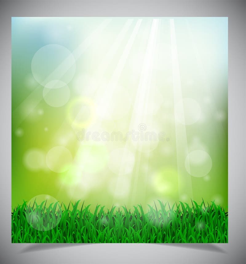 Natural green background stock illustration. Illustration of beautiful ...