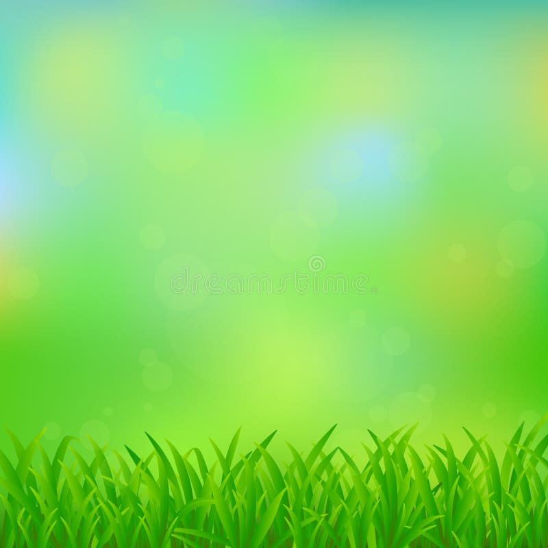 Natural Green Background with Selective Focus Stock Vector ...