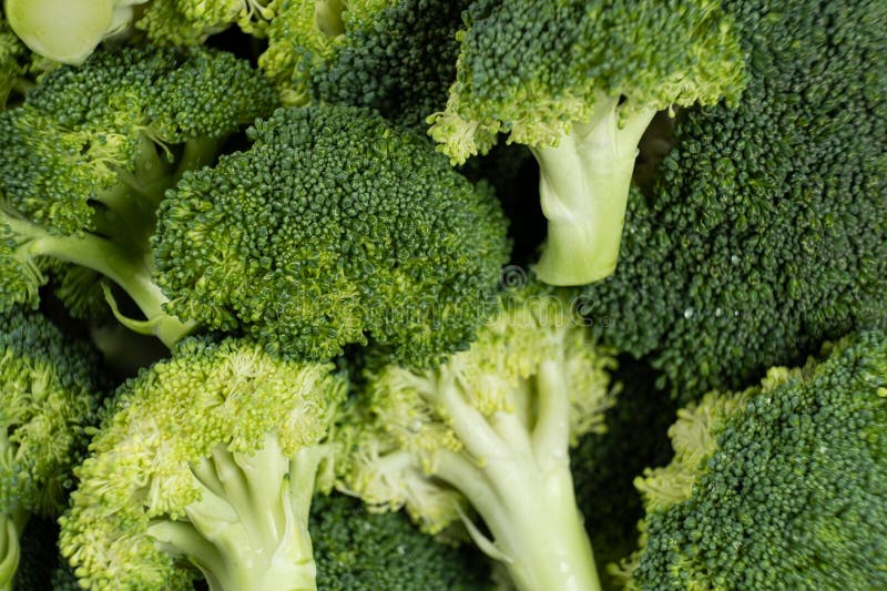 Natural Green Broccoli Vegetable Texture Macro Stock Image - Image of ...