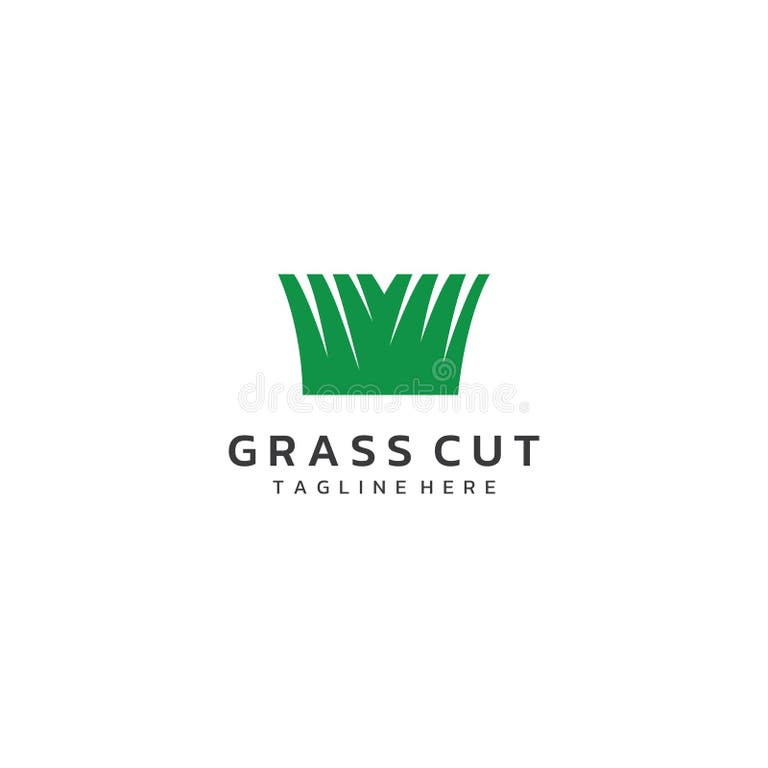 Natural Green Grass, Meadow, and Mowed Grass Element Logo in Spring ...