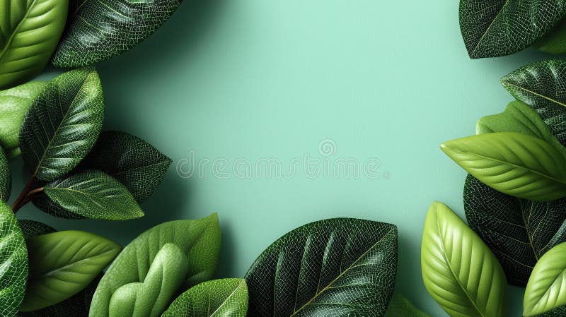 Natural Green Leaves Background Stock Image - Image of garden, moisture ...