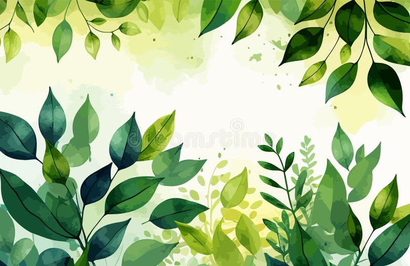 Natural Green Leaves Background. Natural Green Eco Background Stock ...