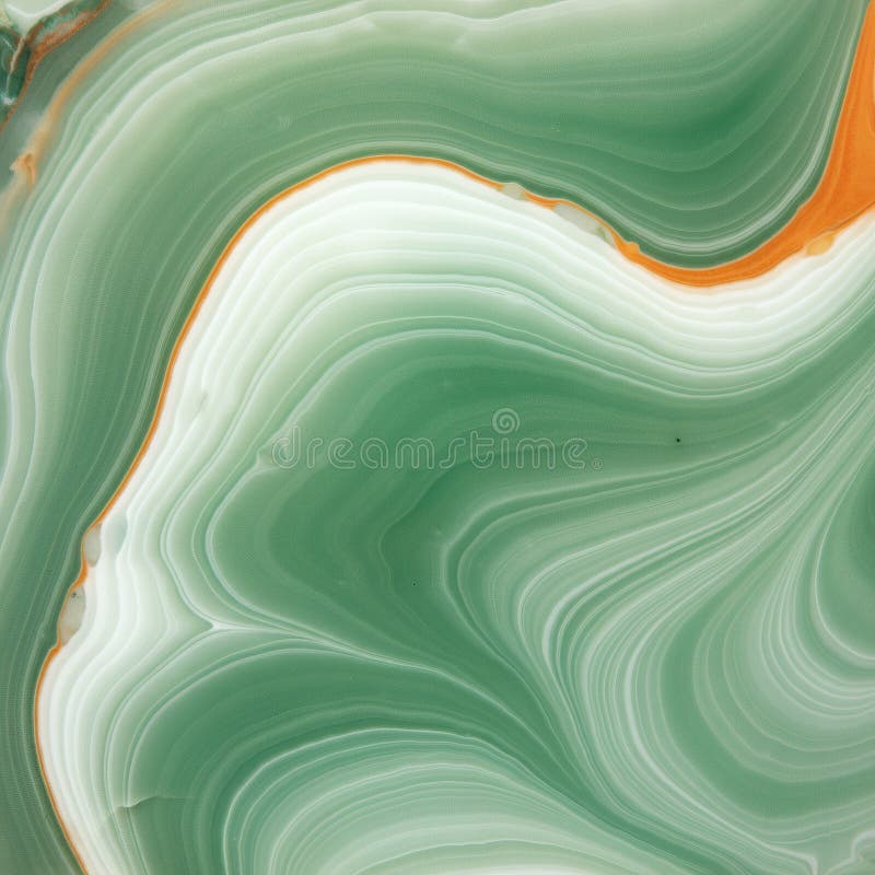 Natural Green and Orange Agate Stone Texture with Smooth Layered ...