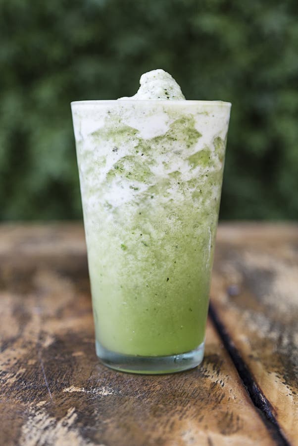 Natural Green Shake. Nutritious and Healthy Stock Photo - Image of bulb ...