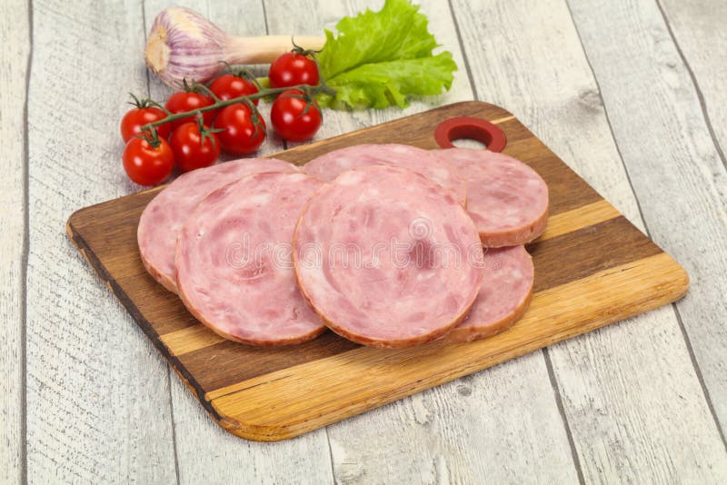 Natural ham made from pork stock photo. Image of pork - 181240456