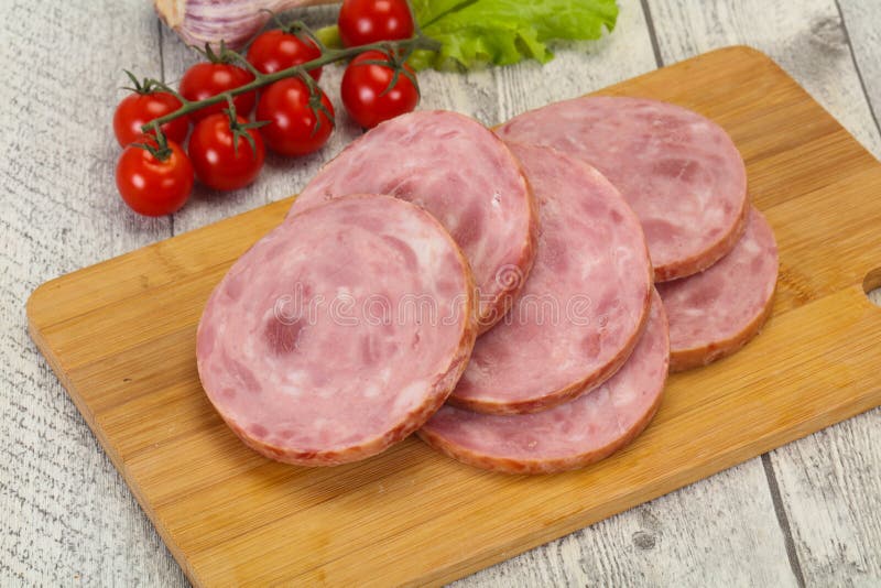 Natural ham made from pork stock image. Image of dinner - 189354593