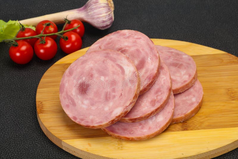 Natural ham made from pork stock image. Image of cuisine - 195830017