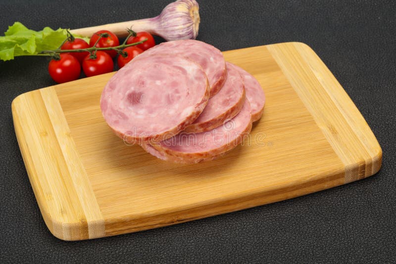 Natural ham made from pork stock photo. Image of dinner - 158554532