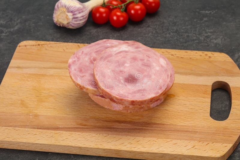Natural ham made from pork stock image. Image of traditional - 192250923