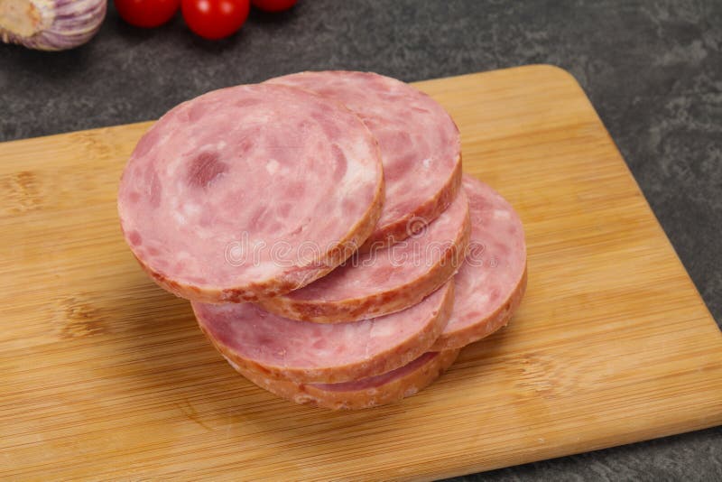 Natural ham made from pork stock image. Image of delicious - 197685313