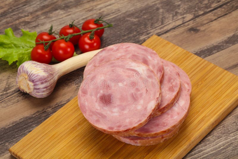 Natural ham made from pork stock image. Image of prepared - 208526663