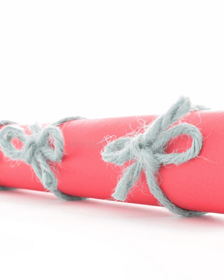 Natural Handmade Rope Bows Tied Red Letter Roll Isolated Stock Photos ...