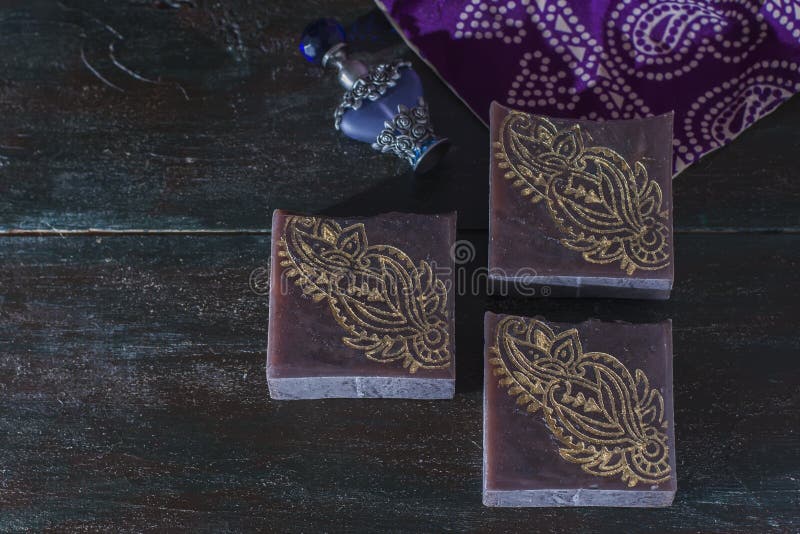 Natural Handmade Soap in Indian Style. Stock Image - Image of hygiene ...