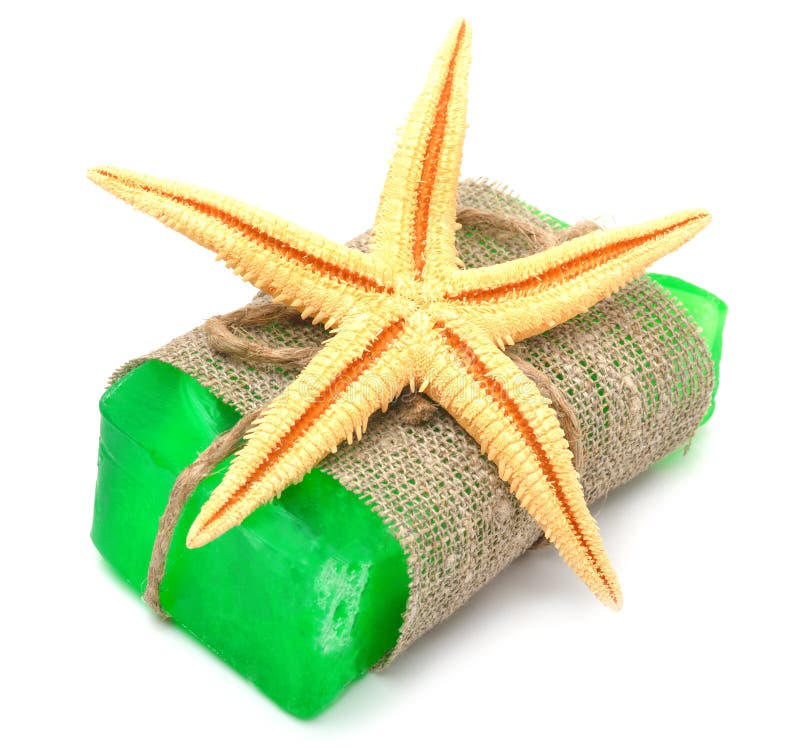 Natural Handmade Soap with Starfish Stock Photo - Image of beauty ...