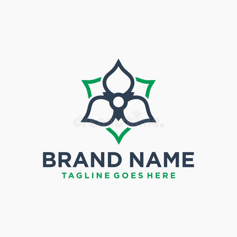 Natural health modern logo stock vector. Illustration of abstract ...