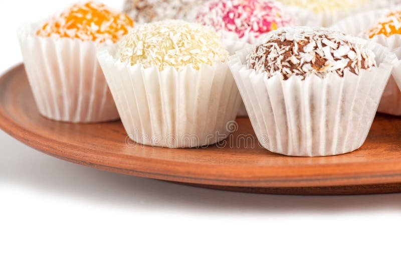 Natural Healthy Candies on Ceramic Plate Stock Image - Image of sweet ...