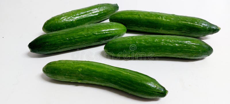 Natural and Healthy Fresh Green Cucumbers ? Stock Photo - Image of ...