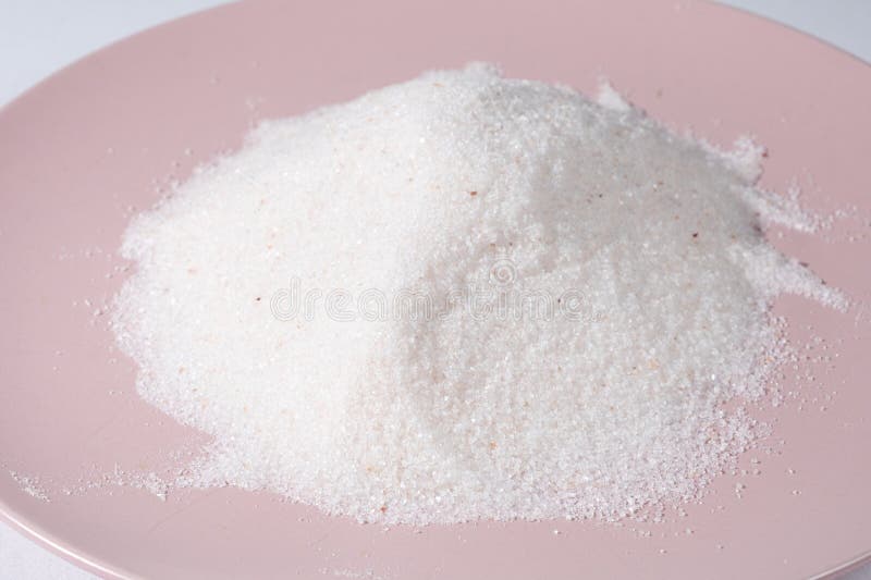 Natural Himalayan Pink Salt Fine Ground Stock Photo - Image of cooking ...